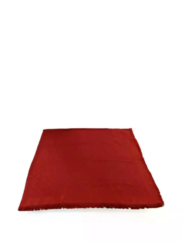 LOUIS VUITTON Monogram Classic Shawl - Red