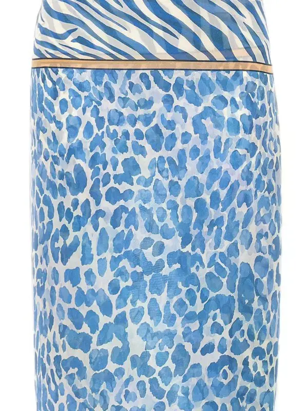 MC2 SAINT BARTH Safari Print Maxi Skirt