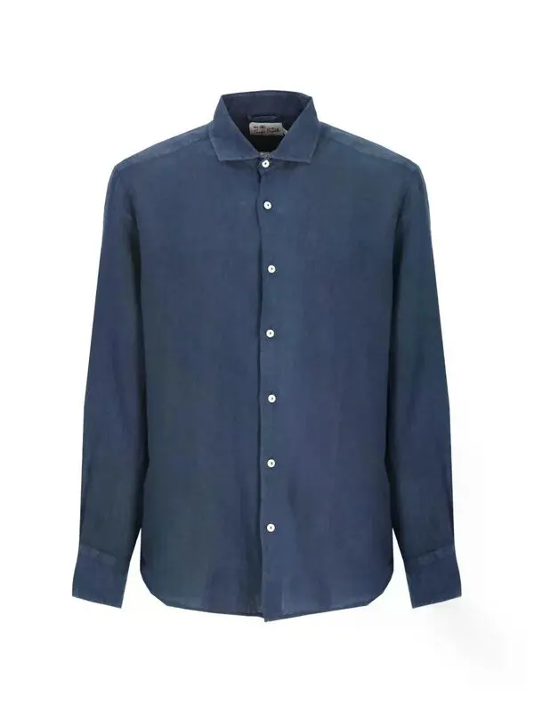 MC2 SAINT BARTH Pamplona Linen Shirt - Blue