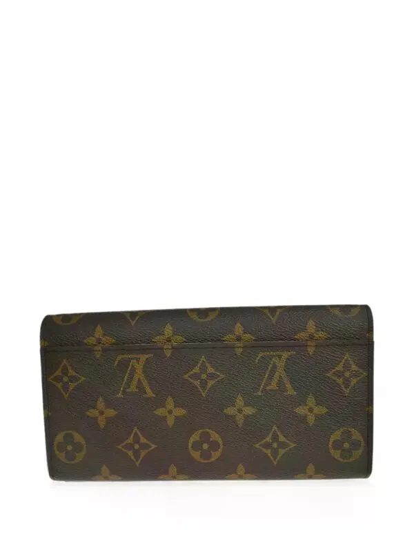 LOUIS VUITTON 2010-2020s Monogram Portefeuille Sarah Wallet - Brown