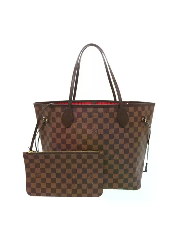 LOUIS VUITTON Damier Ebene Neverfull Mm Tote Bag - Brown