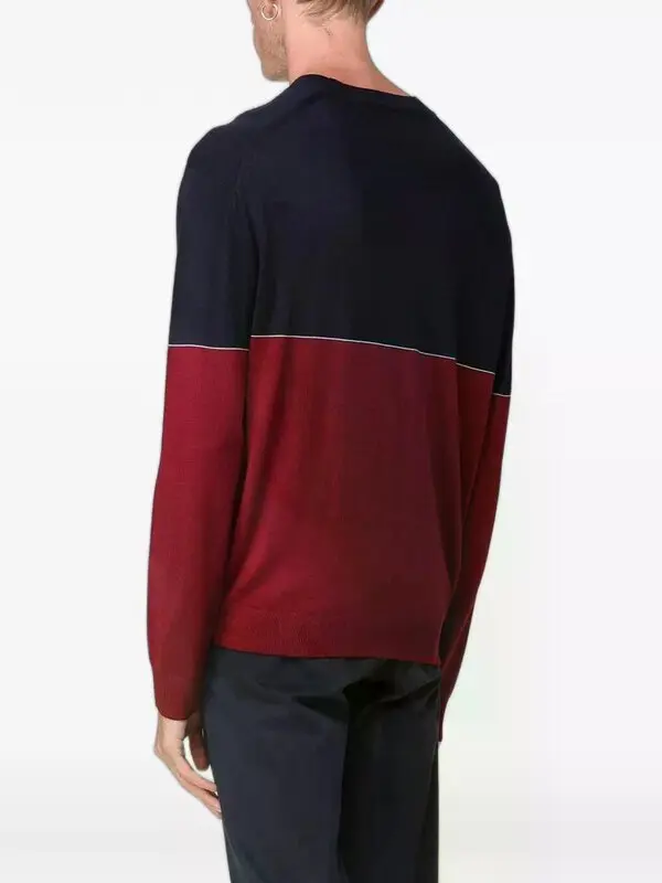Emporio Armani Colour-block Crew Neck Sweater