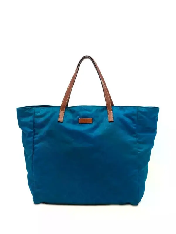 Gucci Gg Nylon Tote Bag - Blue