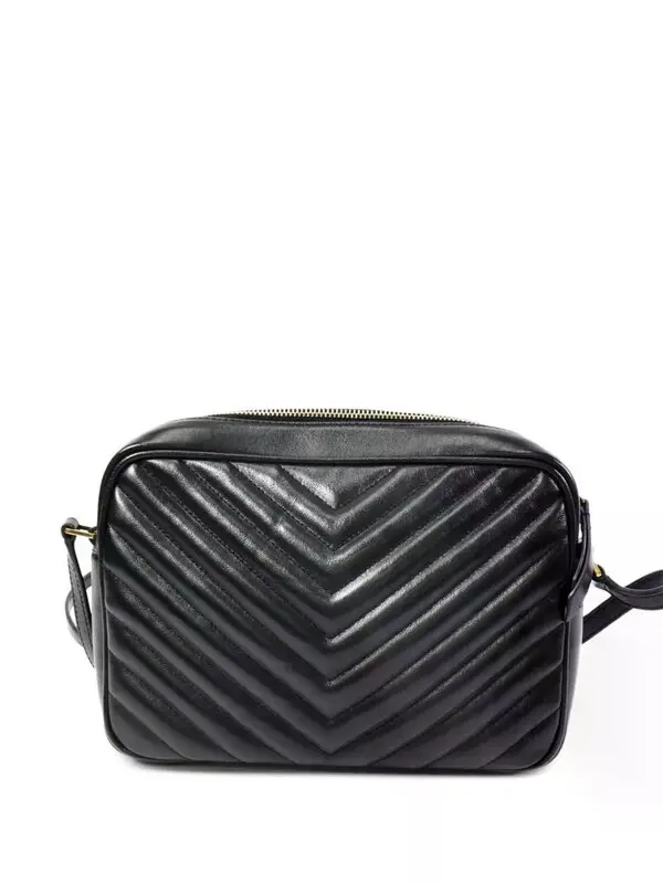 Saint Laurent Lou Chevron-quilted Camera Bag - Black