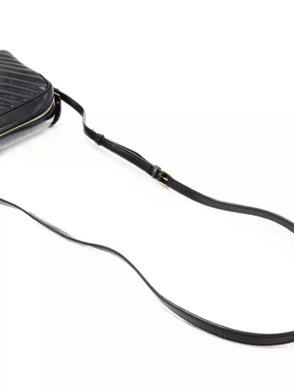 Saint Laurent Lou Chevron-quilted Camera Bag - Black