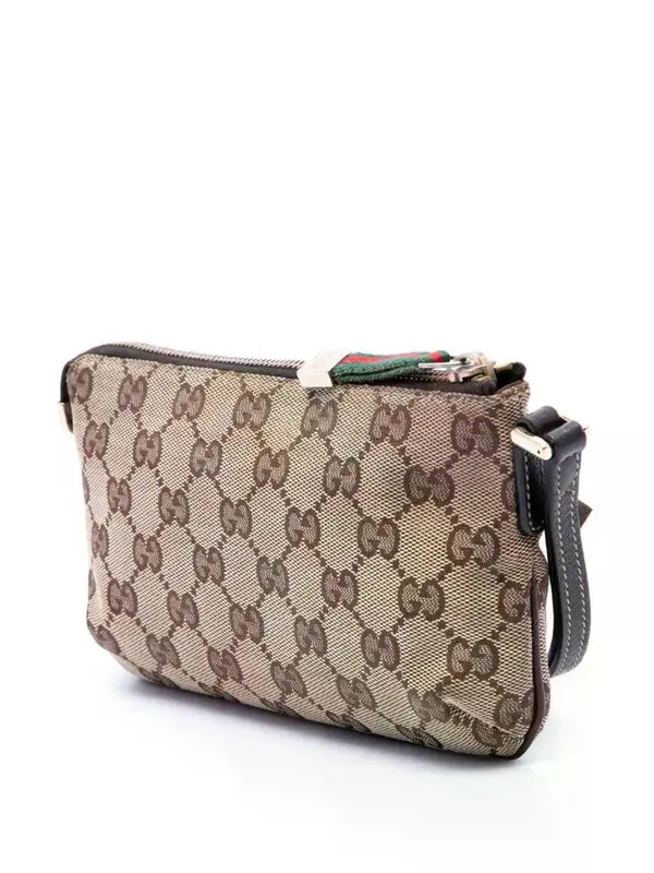 Gucci Gg Canvas Princy Wrislet Clutch Bag