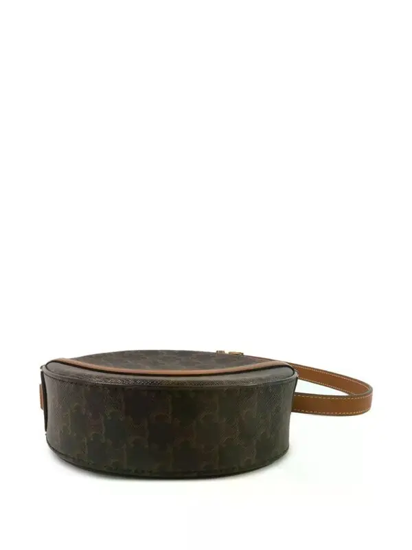 Celine Triomphe Round Shoulder Bag - Brown
