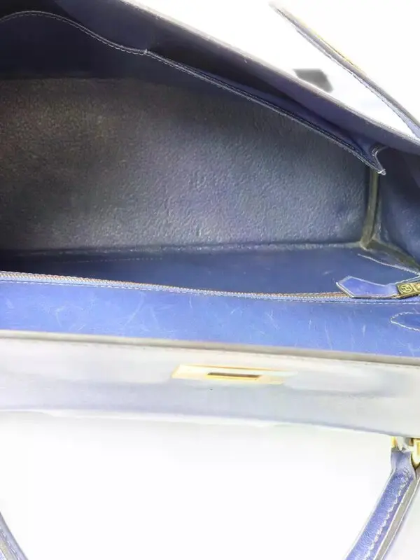 Hermès Kelly Leather Tote Bag - Blue
