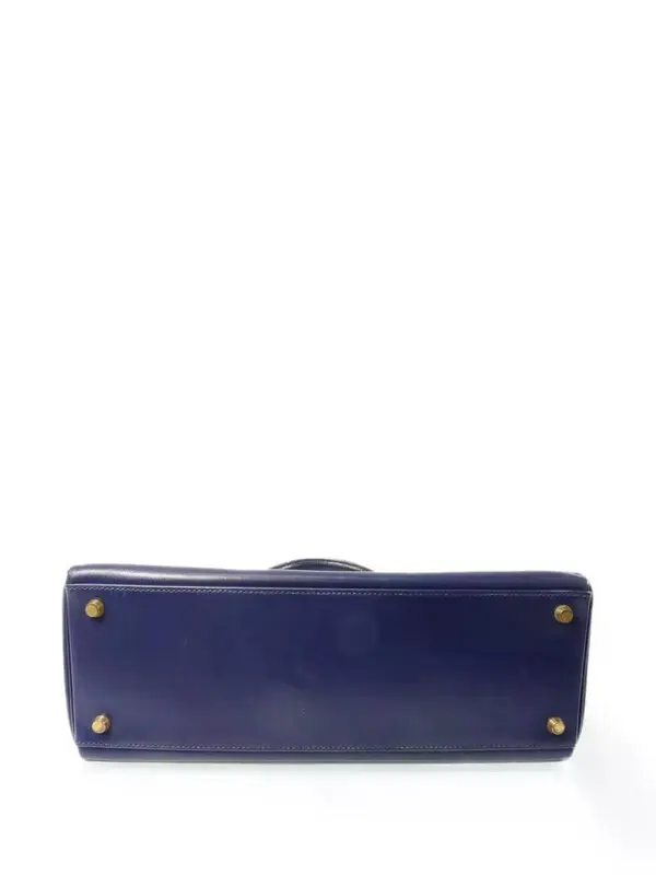 Hermès Kelly Leather Tote Bag - Blue