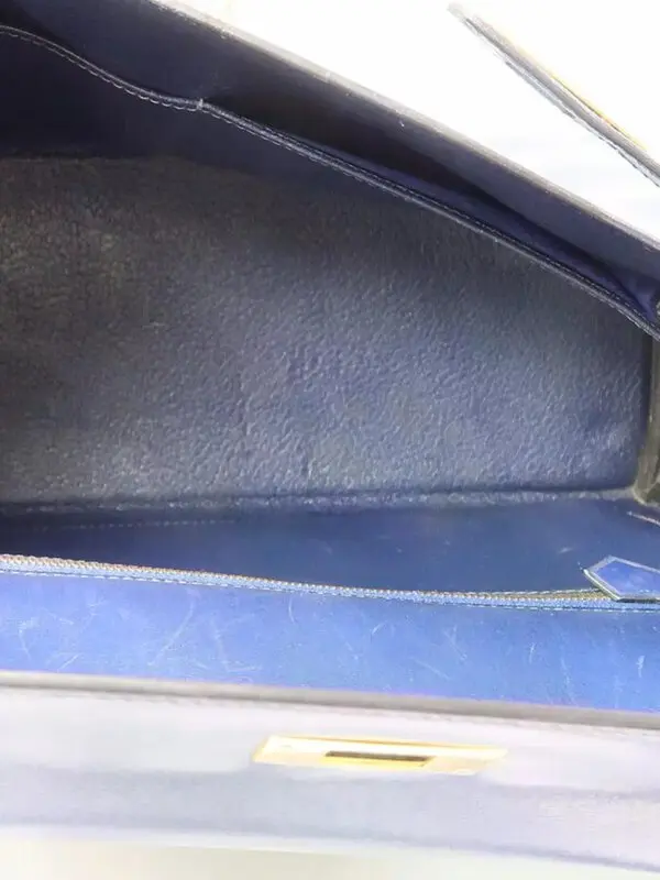Hermès Kelly Leather Tote Bag - Blue