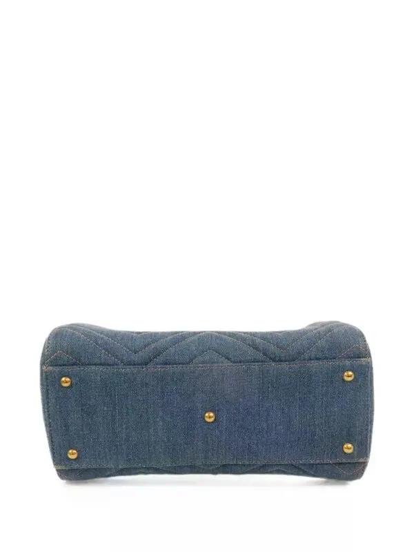Gucci Gg Marmont Quilted Denim Tote Bag