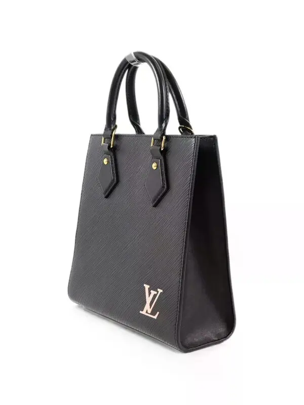 LOUIS VUITTON Bb Sac Plat Leather Tote Bag