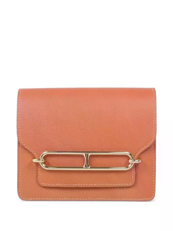 Hermès Slim Roulis Compact Wallet - Orange