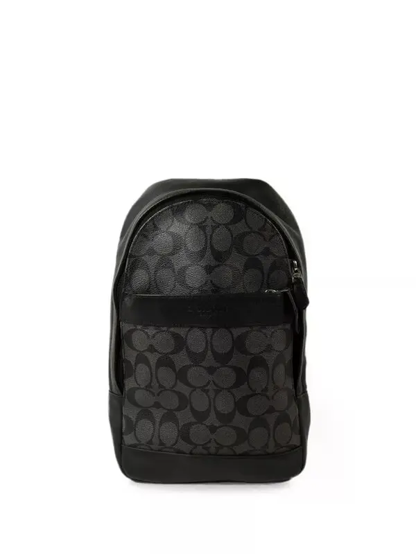 COACH VINTAGE Monogram Print Leather Backpack