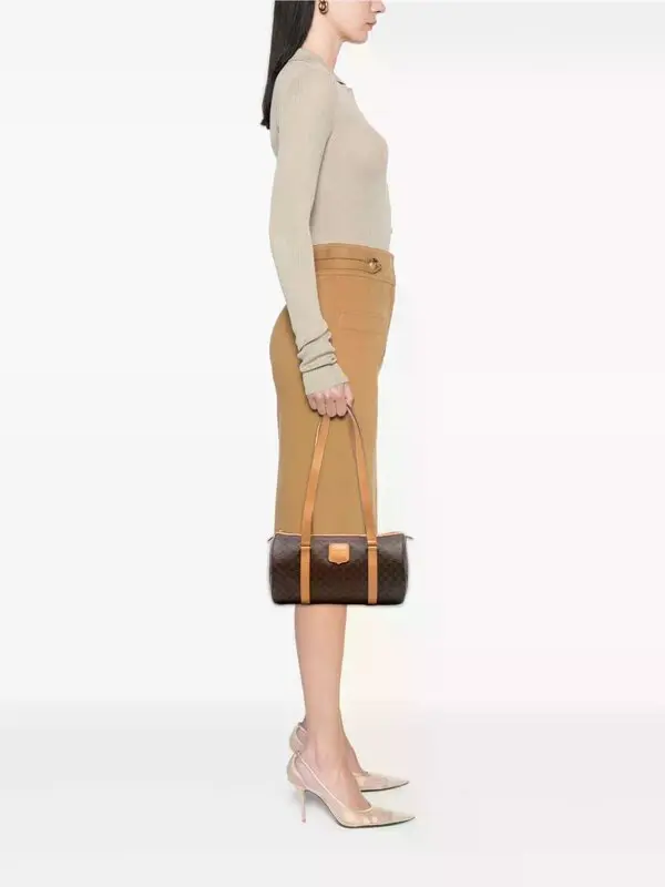Celine Macadam Coated Canvas Shoulder Bag