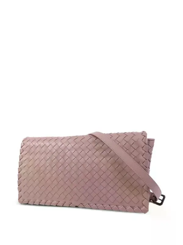 Bottega Veneta Lambskin Shoulder Bag - Pink