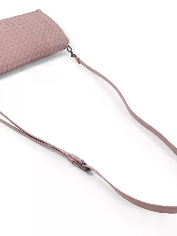 Bottega Veneta Lambskin Shoulder Bag - Pink