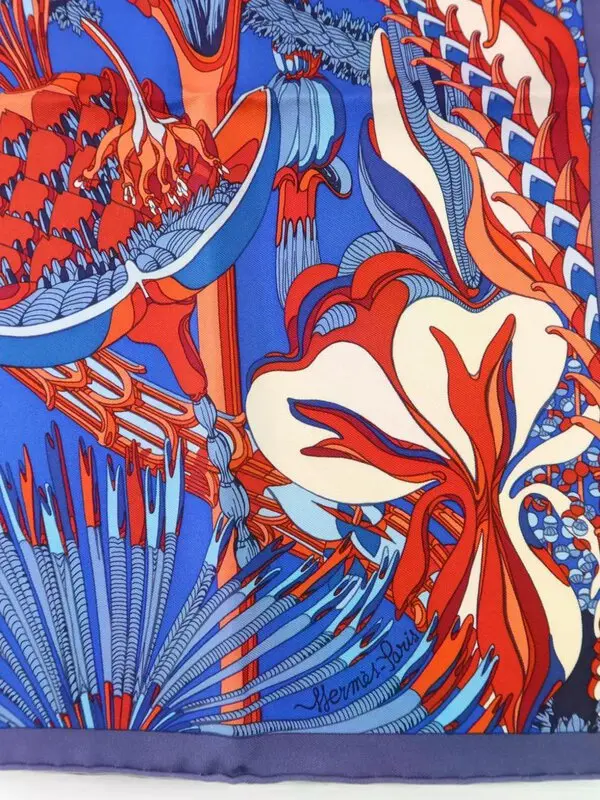 Hermès Fantaisies Botaniques Silk Scarf