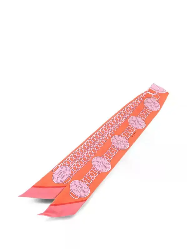 Hermès Twilly Chain-link Silk Scarf
