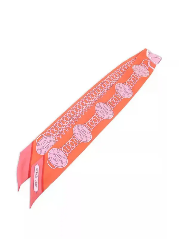 Hermès Twilly Chain-link Silk Scarf
