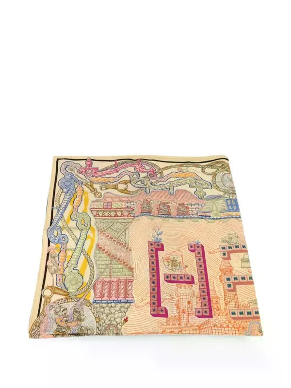 Hermès Super Quest Silk Scarf - Neutrals