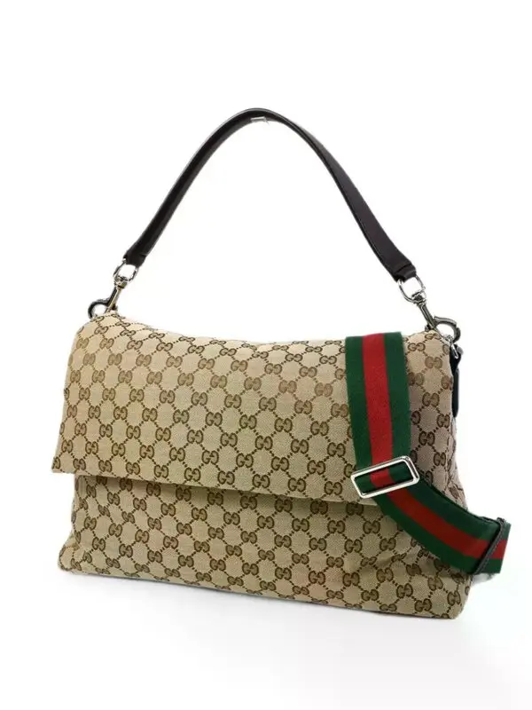 Gucci Gg Monogram Large Crossbody Bag - Neutrals