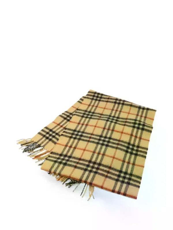 Burberry Check-pattern Cashmere Scarf