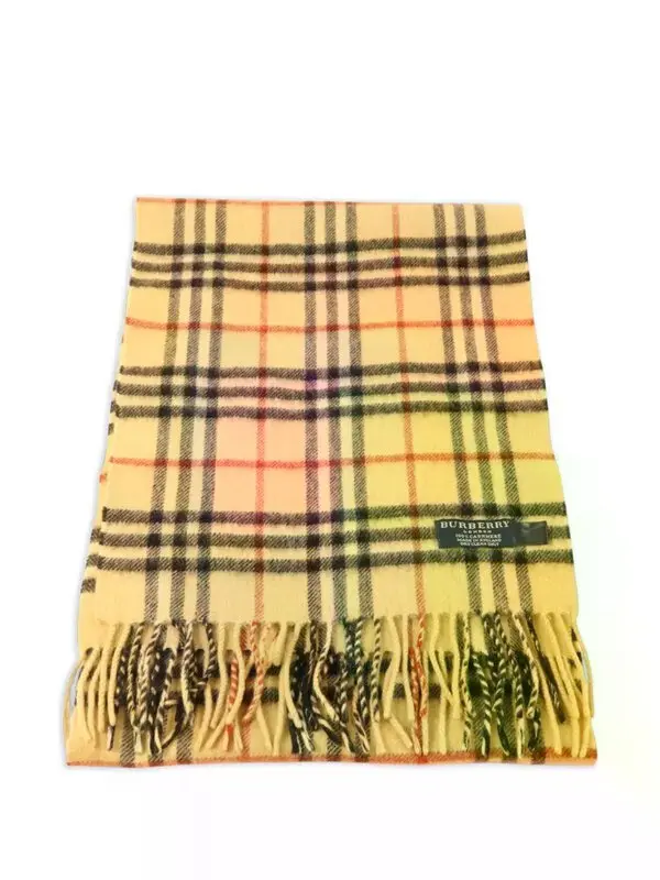 Burberry Check-pattern Cashmere Scarf - Neutrals