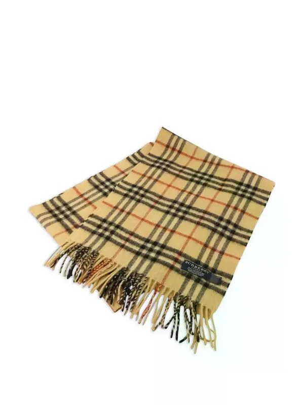 Burberry Check-pattern Cashmere Scarf - Neutrals