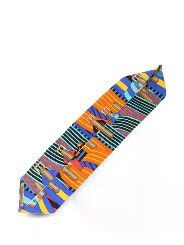 Hermès Twilly Buckle-print Scarf