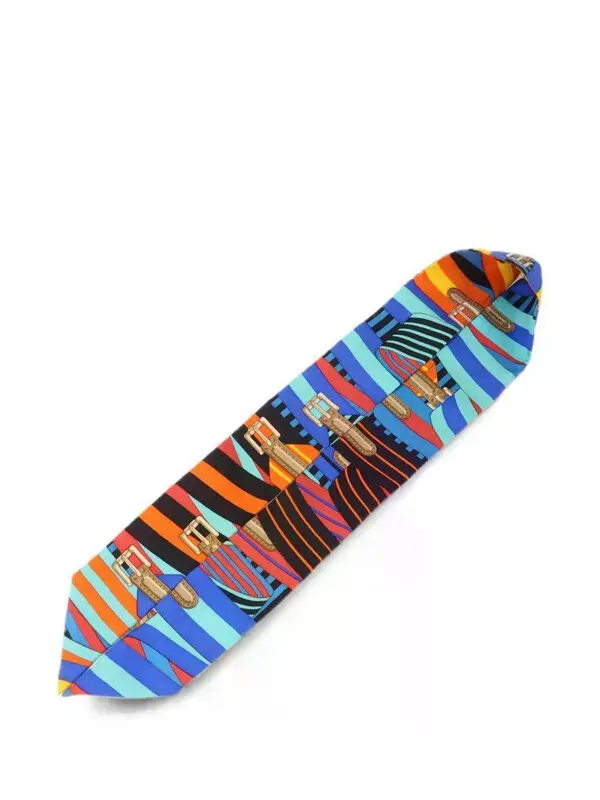 Hermès Twilly Buckle-print Scarf