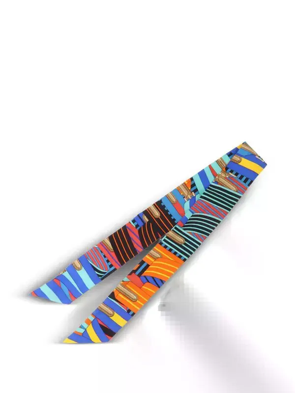 Hermès Twilly Buckle-print Scarf