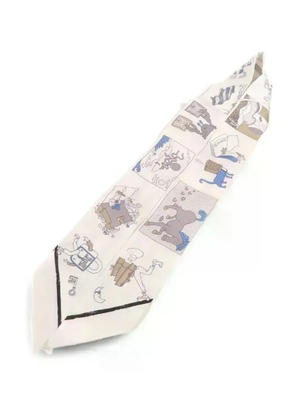 Hermès Graphic-print Silk Scarf