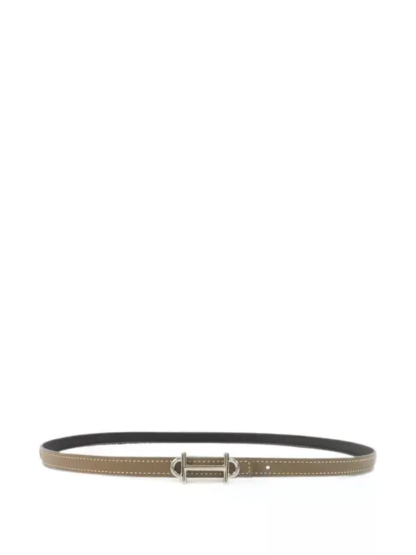 Hermès Gamma Leather Belt - Neutrals