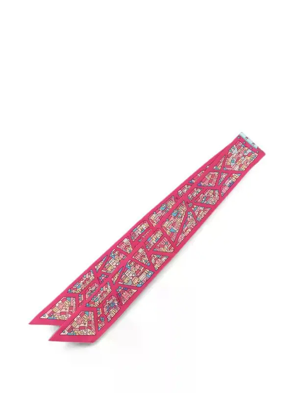 Hermès Twilly Graphic-print Scarf