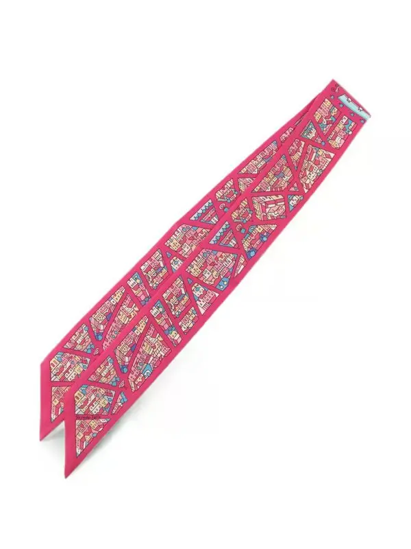 Hermès Twilly Graphic-print Scarf