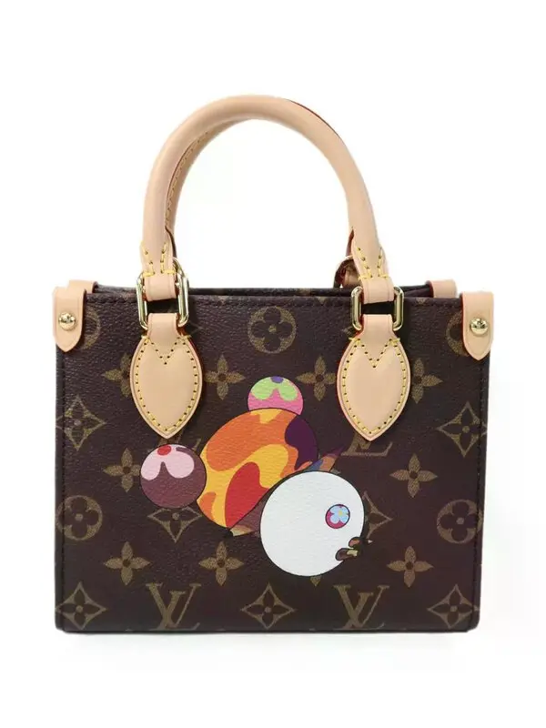 LOUIS VUITTON Takashi Murakami Panda Bb On The Go Shoulder Bag - Brown
