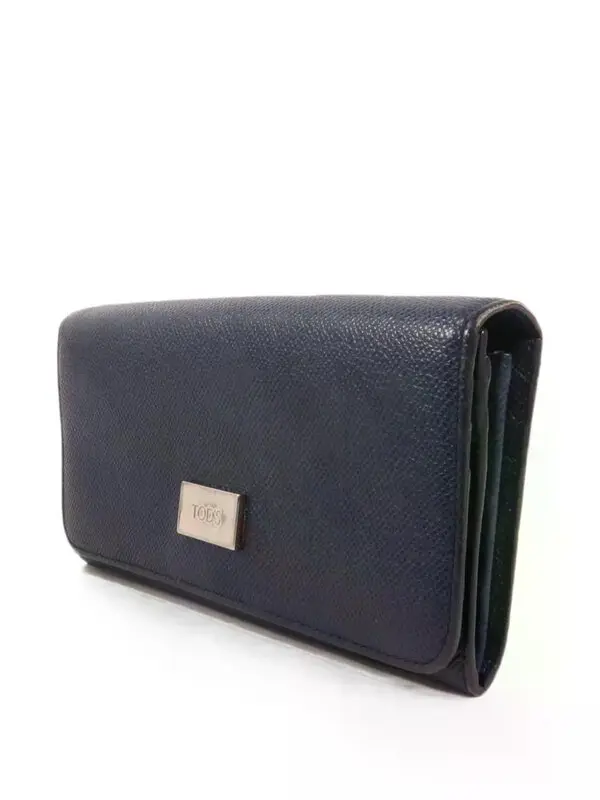 TOD'S Logo-plaque Leather Long Wallet