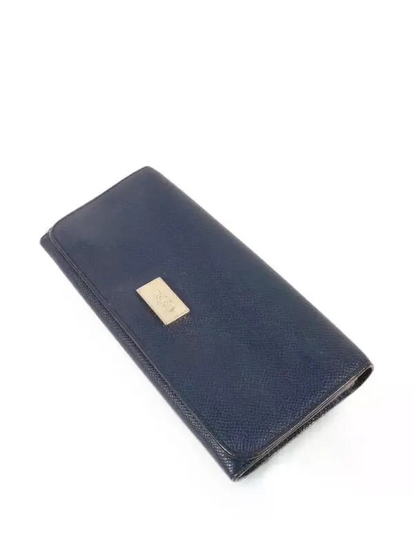 TOD'S Logo-plaque Leather Long Wallet