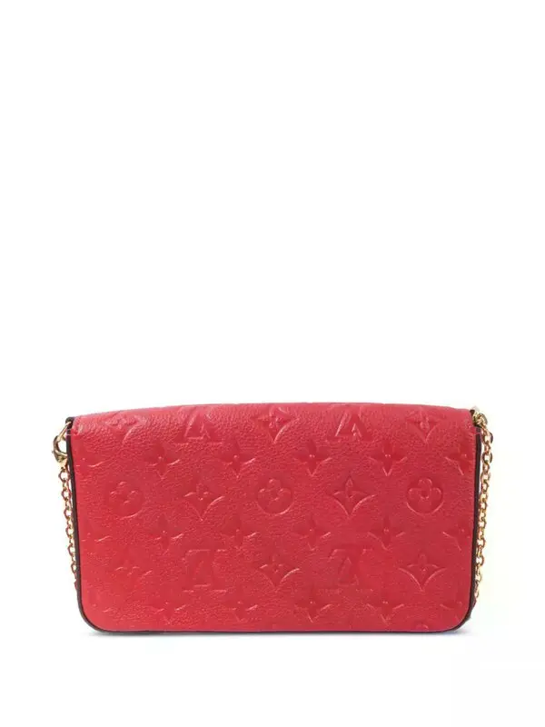 LOUIS VUITTON Pochette Felicie Monogram-pattern Shoulder Bag - Red