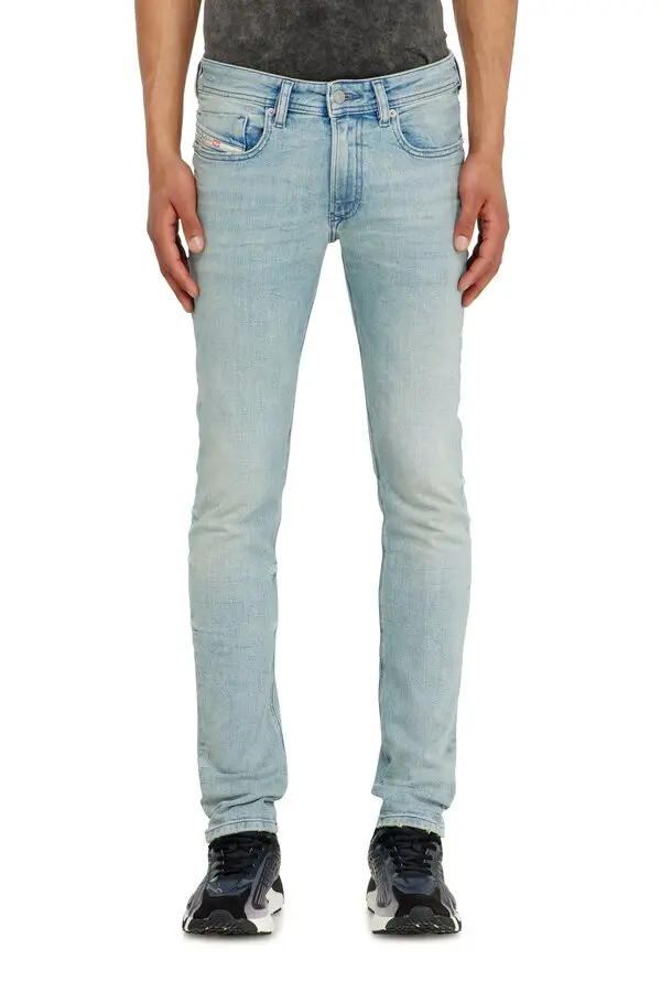DIESEL® Skinny Jeans Low Waist 1979 Sleenker, Light Zip Fly - Blue