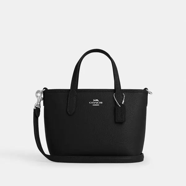 COACH OUTLET City Mini Tote Bag - Silver/black