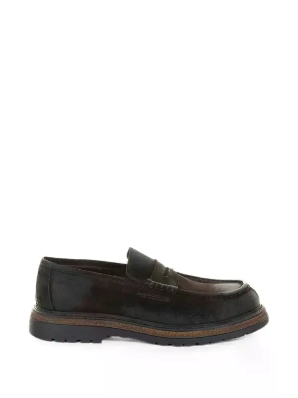 FRANCO FEDELE Suede Slip-on Boat Shoes
