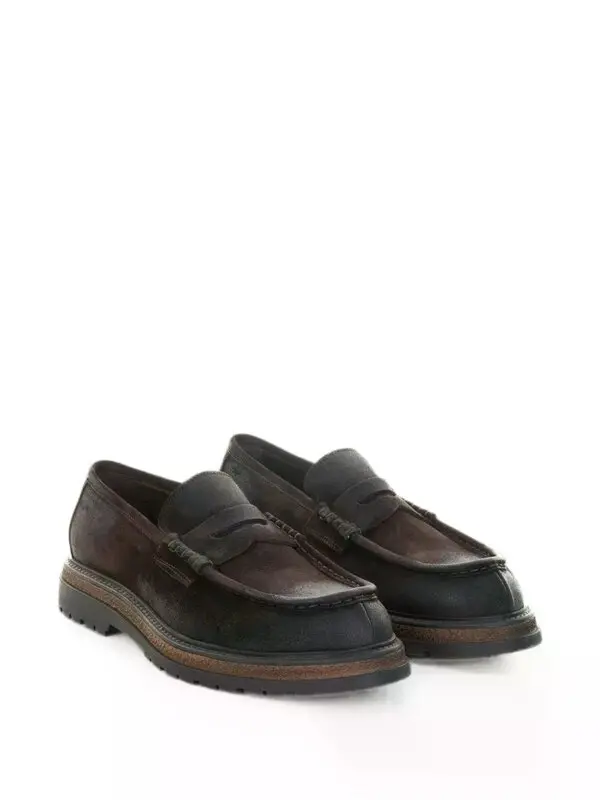 FRANCO FEDELE Suede Slip-on Boat Shoes