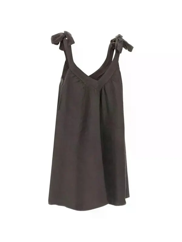 KAOS Tie-shoulder Gathered Mini Dress