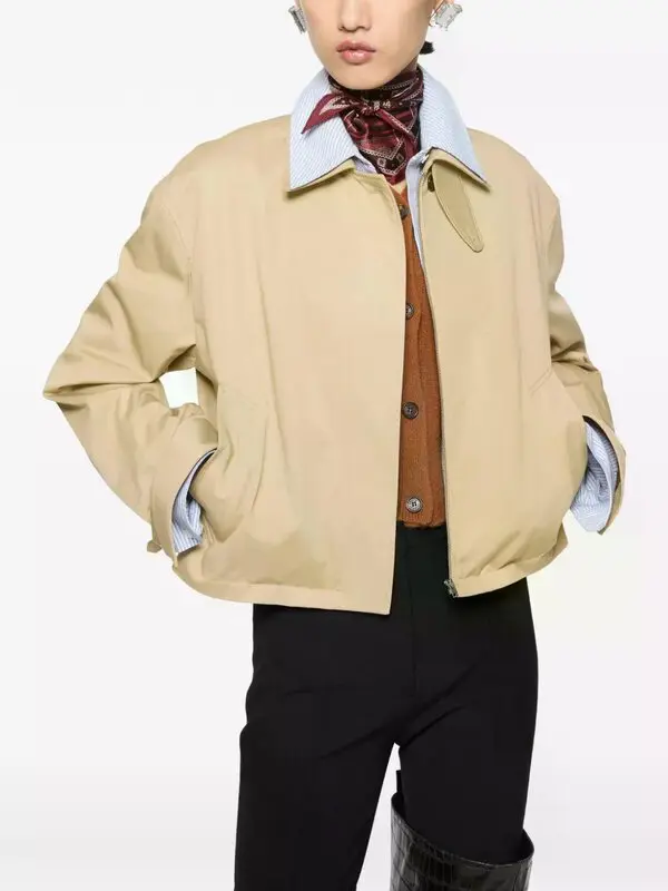 Acne Studios Layered Cotton Twill Jacket