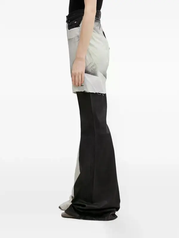 Rick Owens Patchwork Flared Jeans