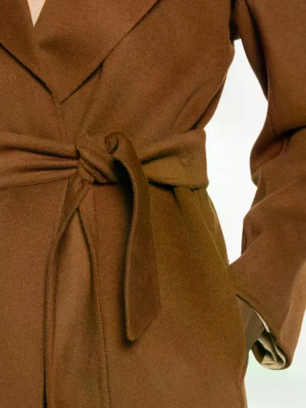 Max Mara Belted Notch-lapel Coat - Brown