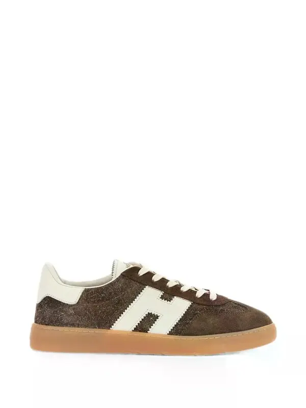 Hogan Textured Logo Sneakers - Brown