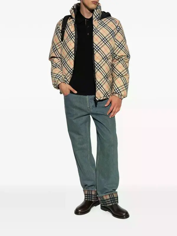 Burberry Check Pattern Reversible Jacket - Neutrals